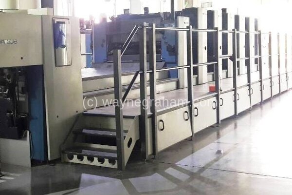 Used KBA Rapida 105-6+L CX Six Colour Printing Press With Coating Unit ...